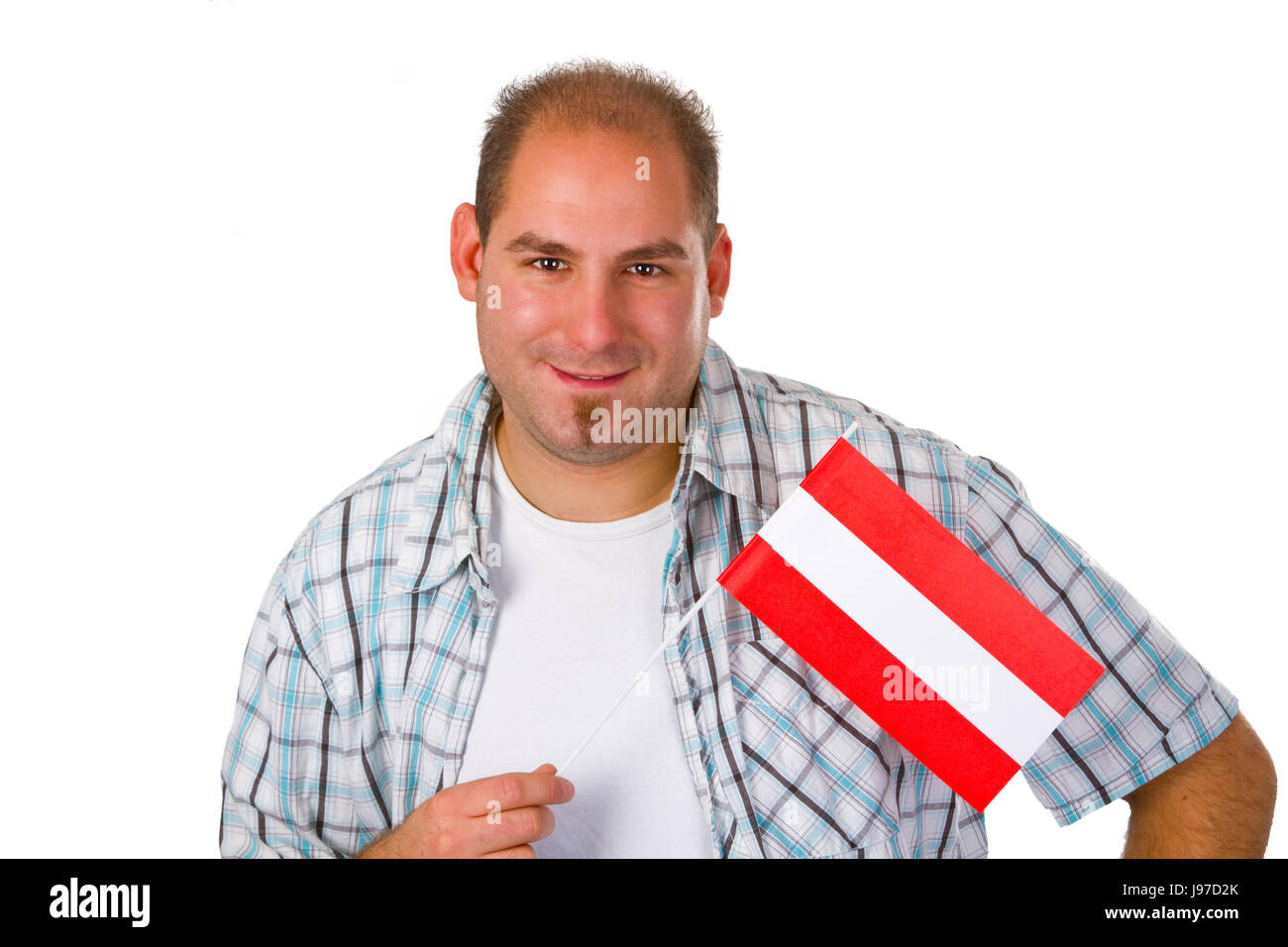 young man with austrian national flag Stock Photo - Alamy