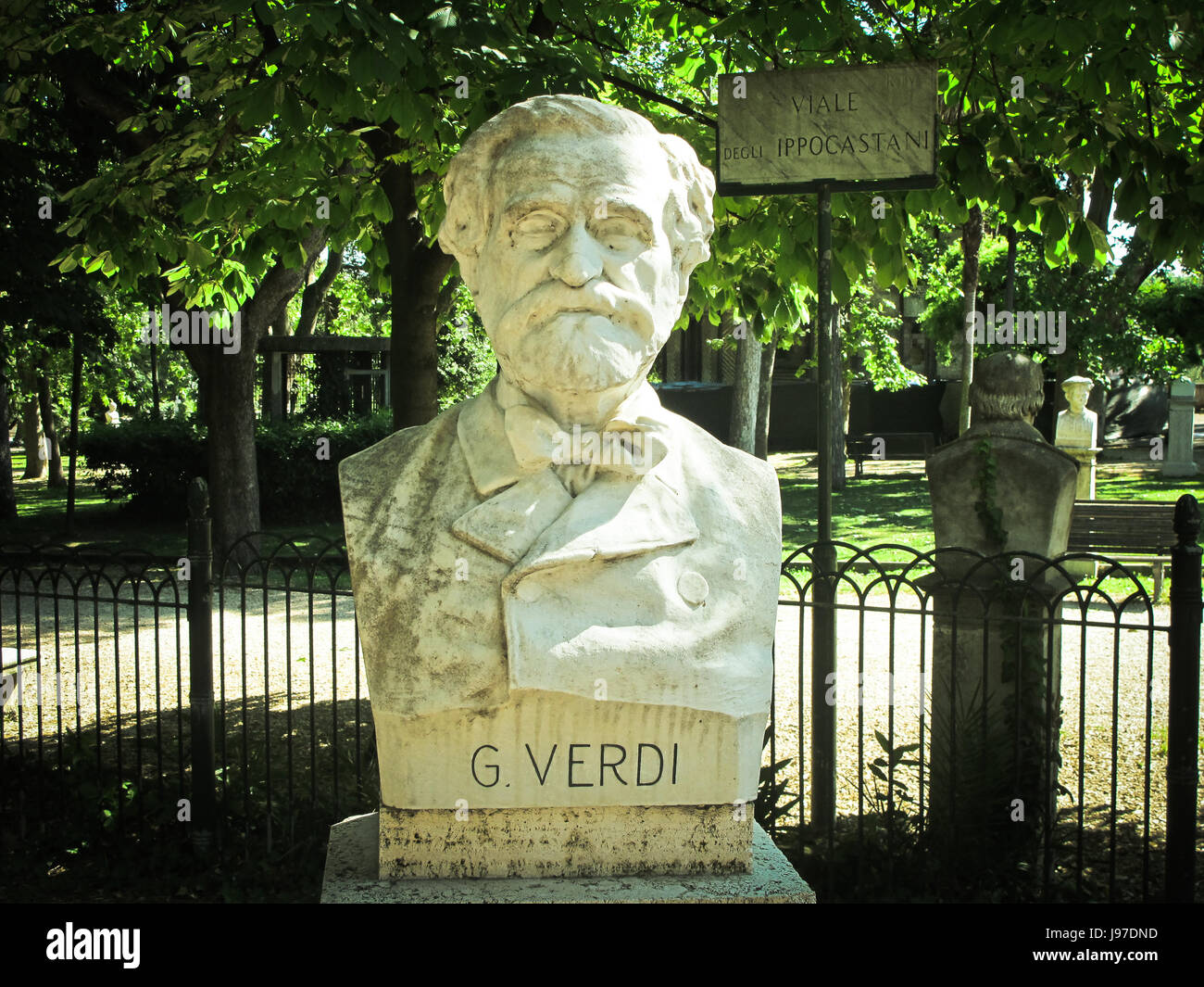 Bust sculpture of Giuseppe Verdi (1813-1901) Italian composer Stock ...