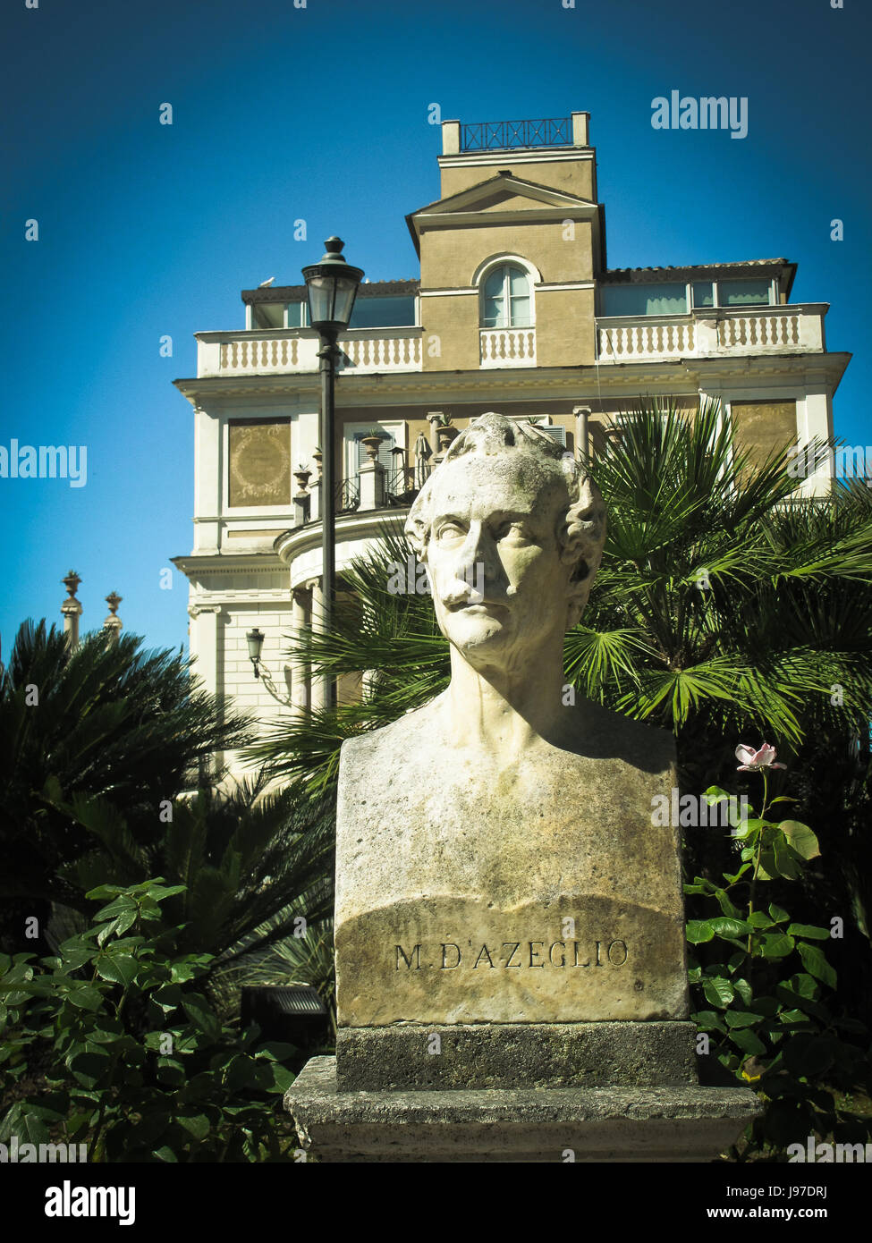 Bust sculpture of Massimo d'Azeglio Stock Photo - Alamy