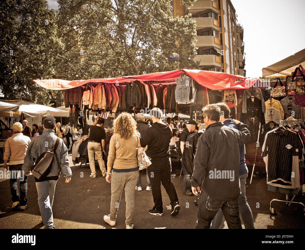 Porta portese market, rome, italy Stock Photo - Alamy