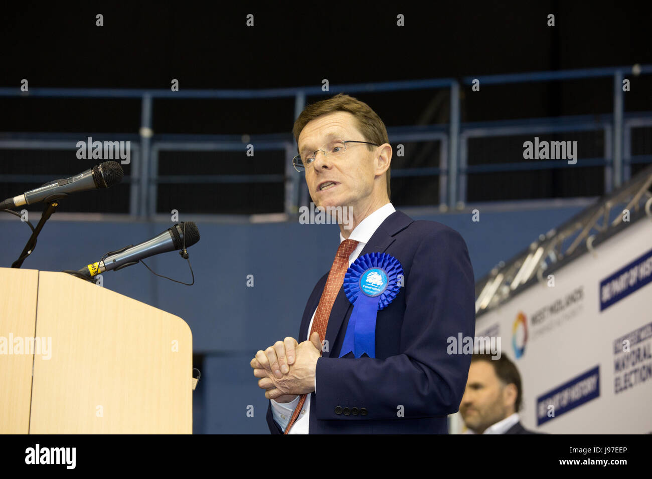 Conservative candidate Andy Street after being elected as the first ...