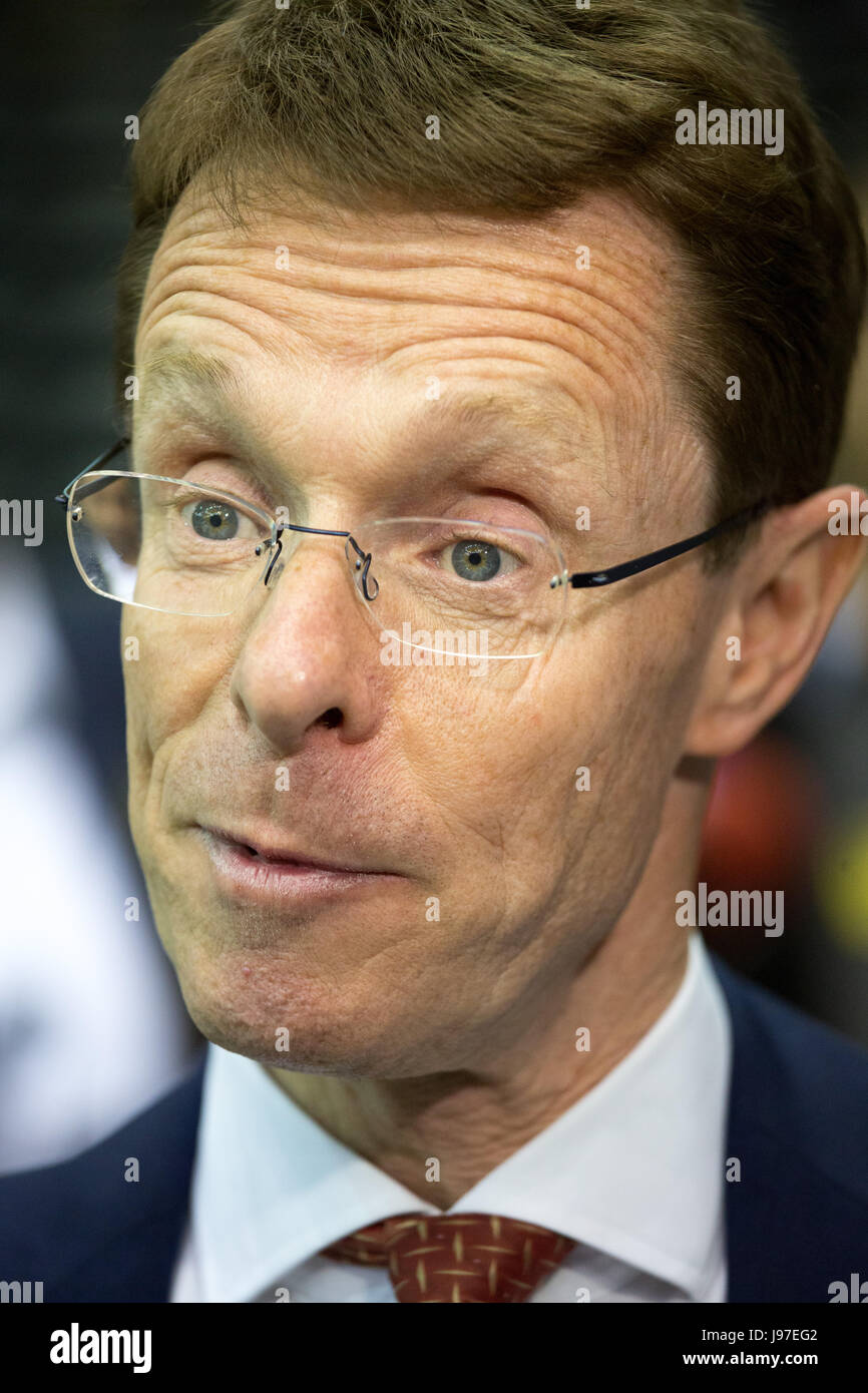 Conservative candidate Andy Street after being elected as the first ...