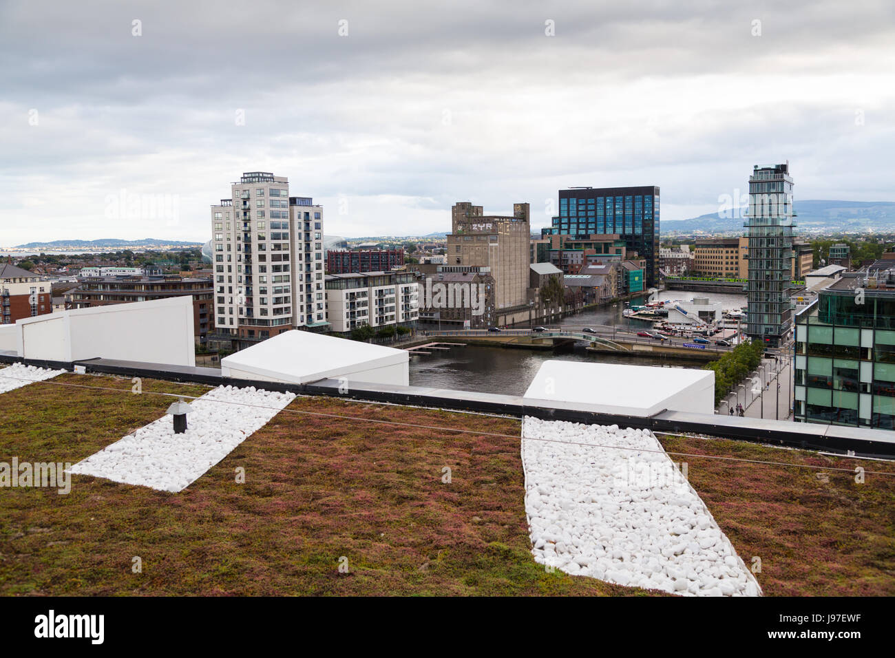 Skyline of Dublin City, Ireland Stock Photo - Alamy