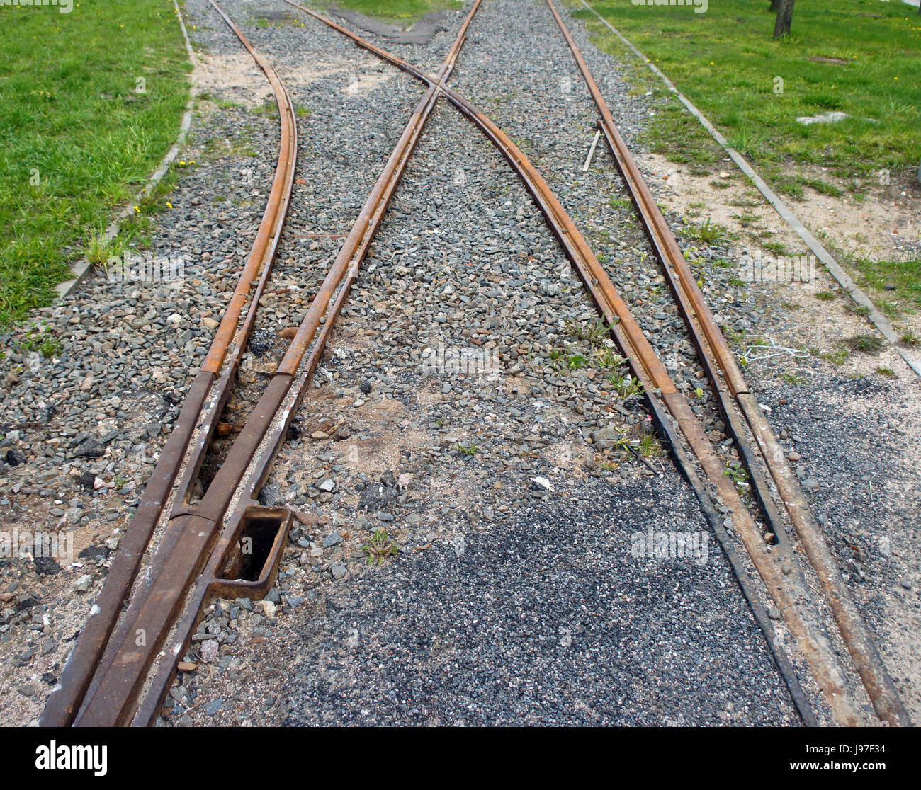 Parallel steel rails hi-res stock photography and images - Alamy