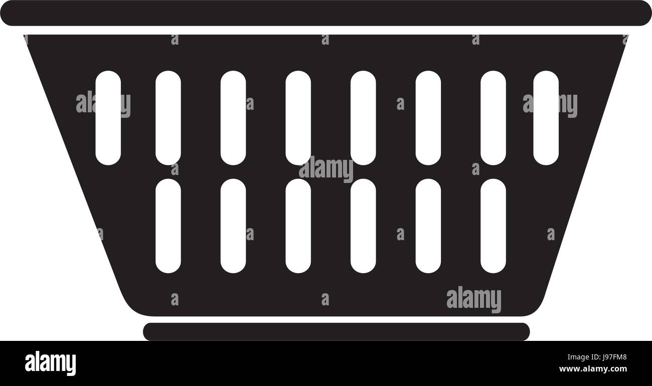 plastic basket empty laundry icon Stock Vector Image & Art - Alamy