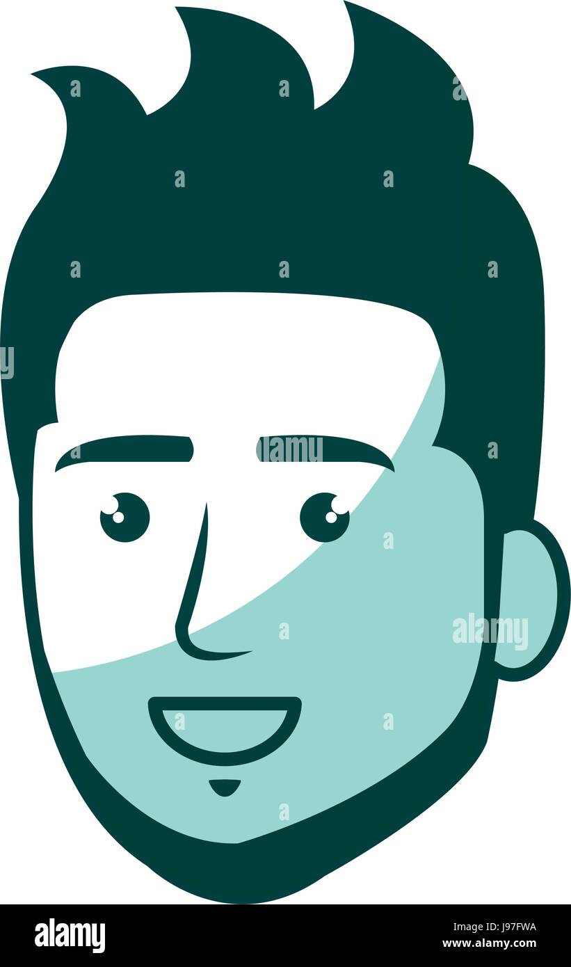 young man head avatar character Stock Vector Image & Art - Alamy