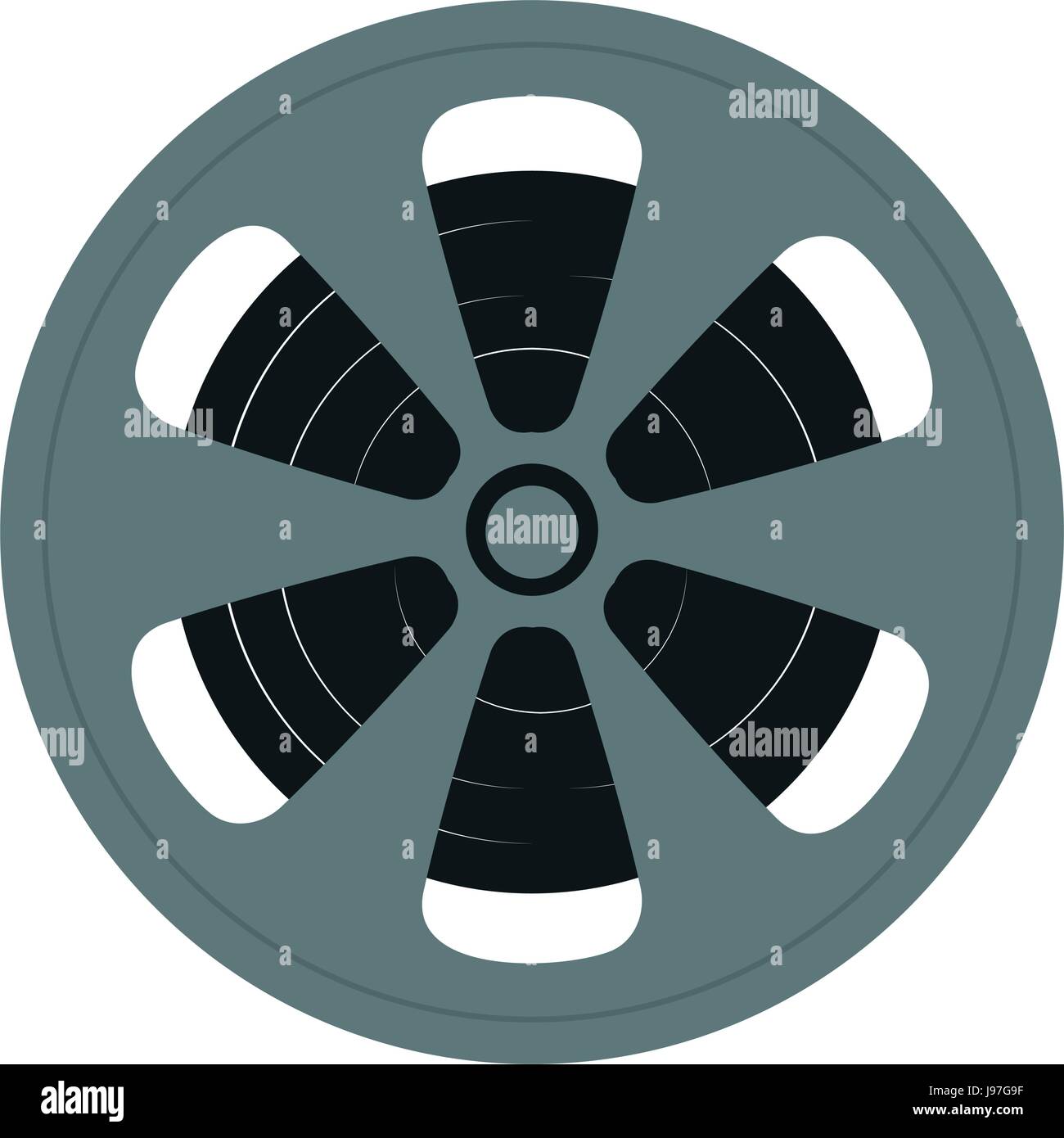 tape reel isolated icon Stock Vector Image & Art - Alamy