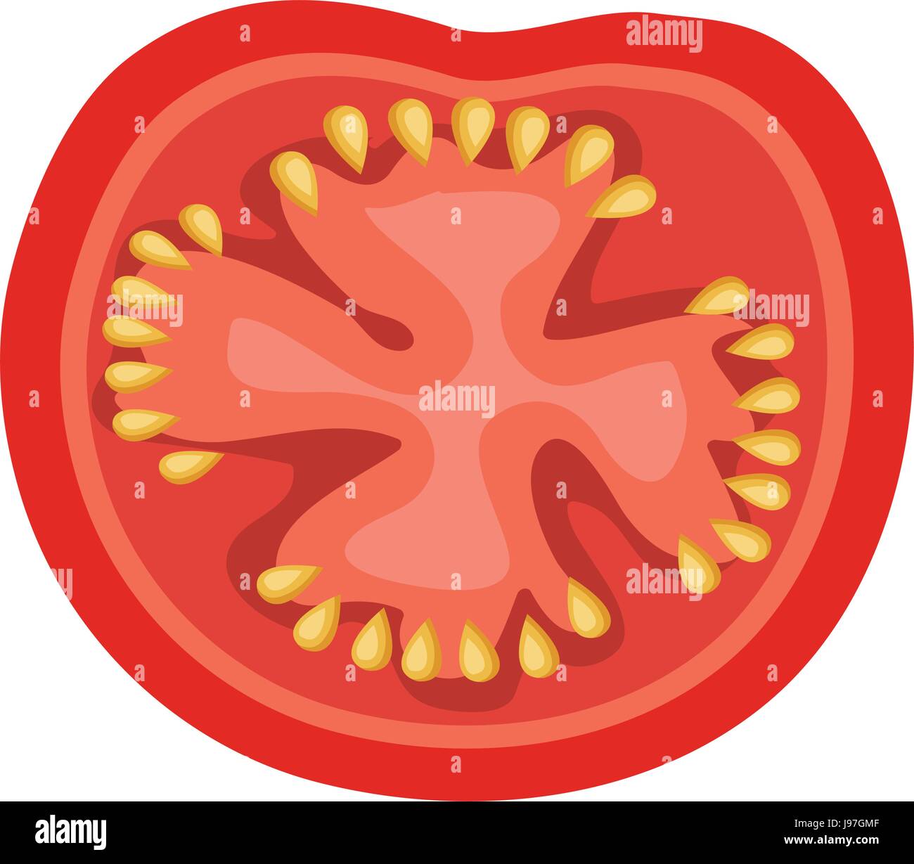 slices tomato isolated icon Stock Vector Image & Art - Alamy