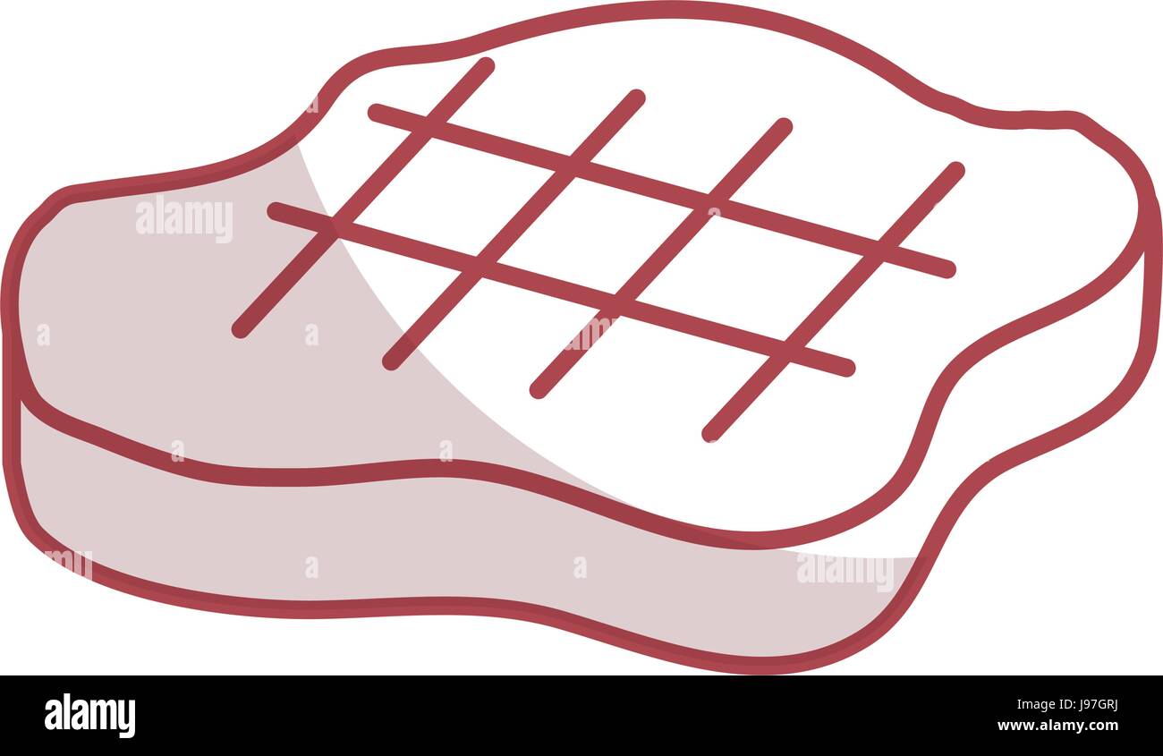 cut beef meat icon Stock Vector Image & Art - Alamy