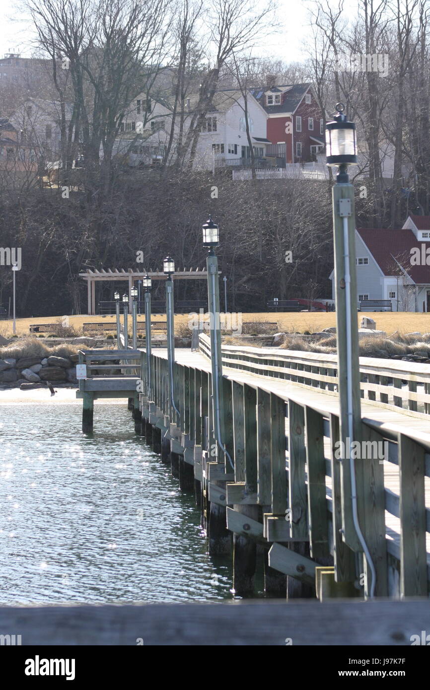 Port Jefferson Harbor, Long island New York Stock Photo - Alamy