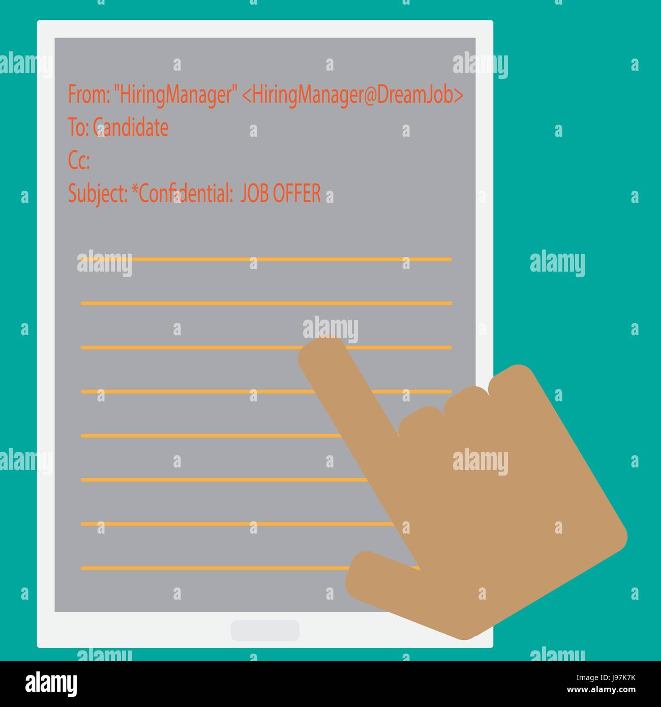 Recruitment employment job offer Stock Vector Images - Alamy