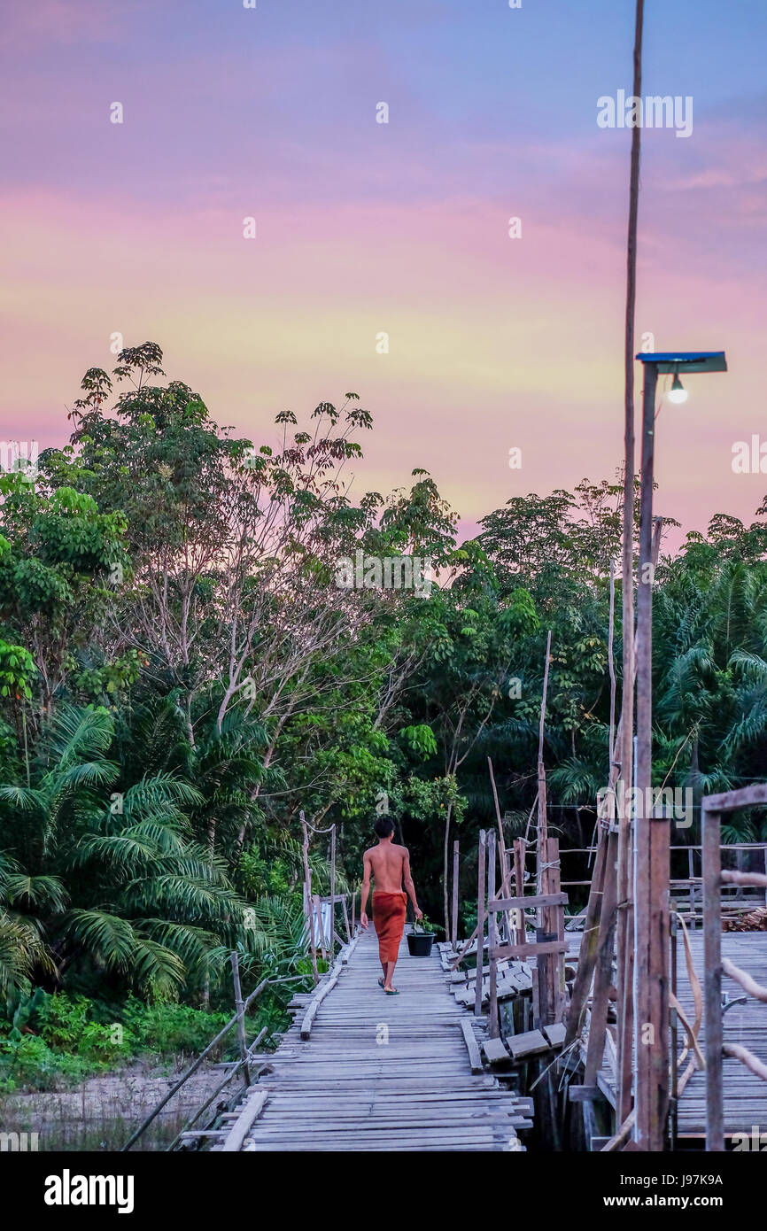 Borneo villager hi-res stock photography and images - Alamy