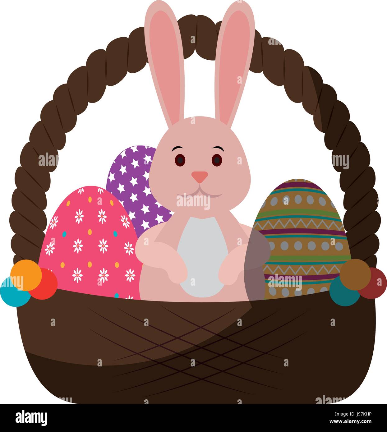 Cute easter bunny cartoon Stock Vector Image & Art - Alamy