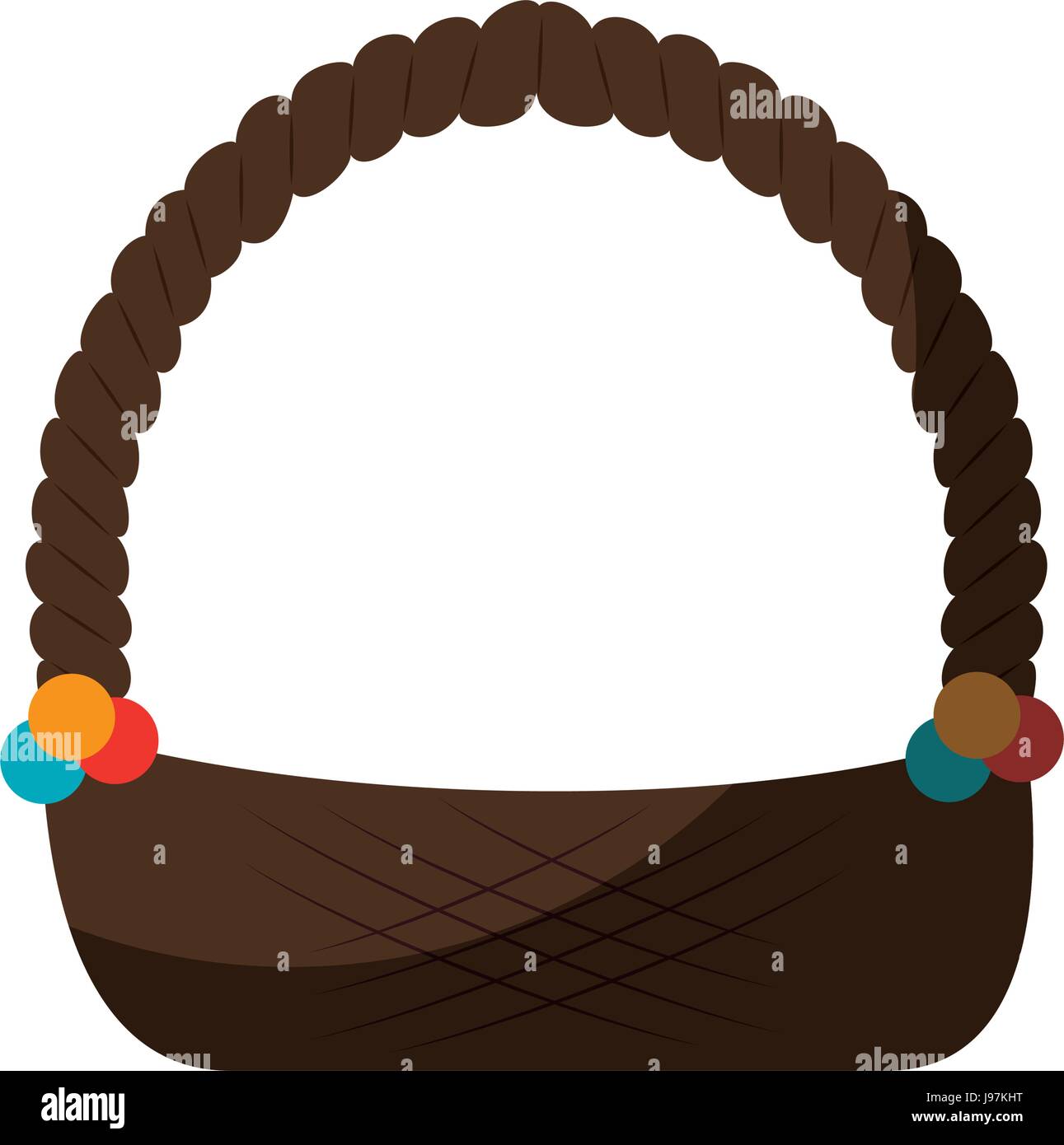 Empty Easter Basket Clipart