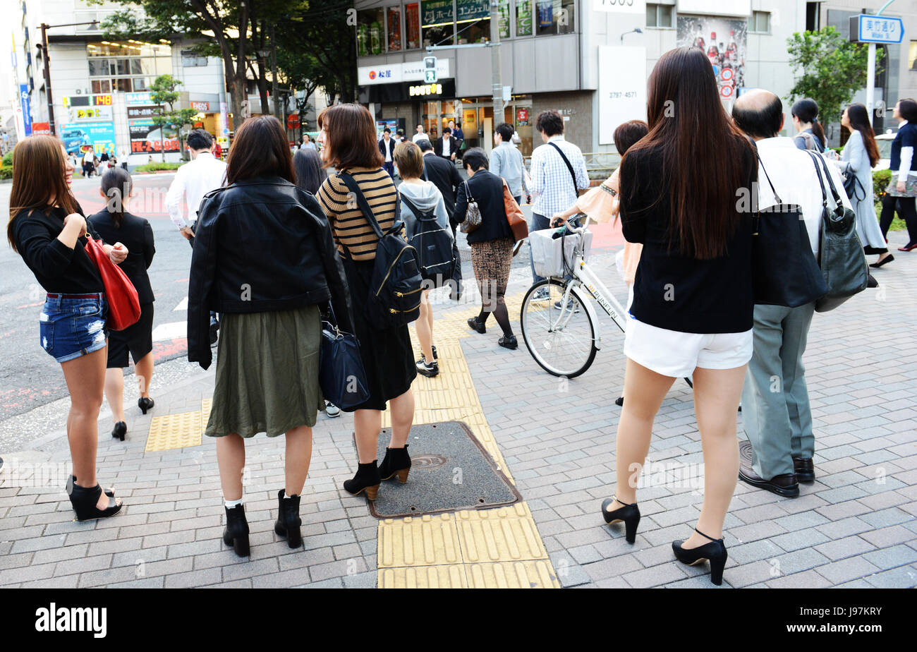 Omotesando area is popular with trendy Japanese and tourist Stock Photo ...