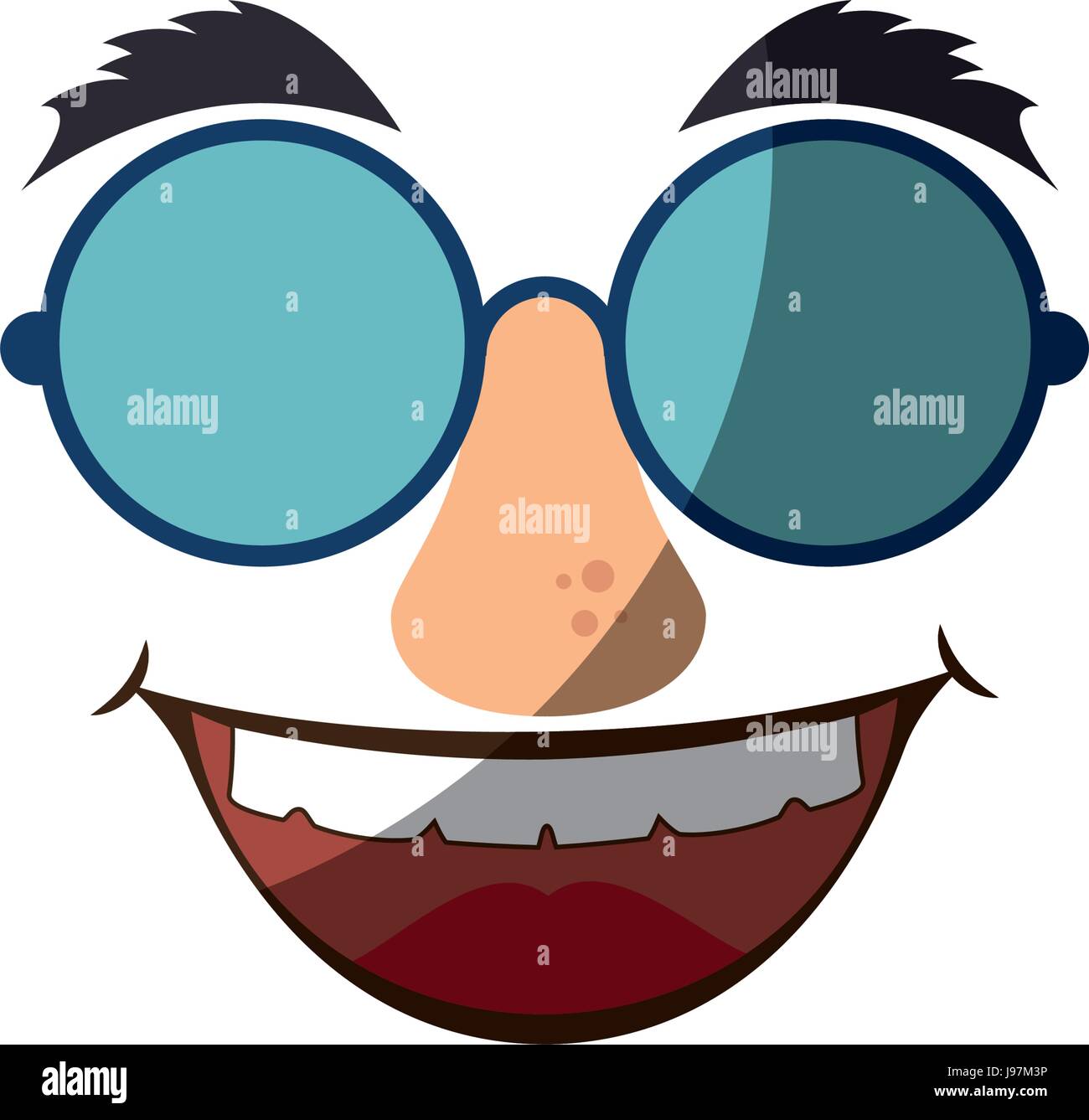 April fools day cartoon face Stock Vector Image & Art - Alamy