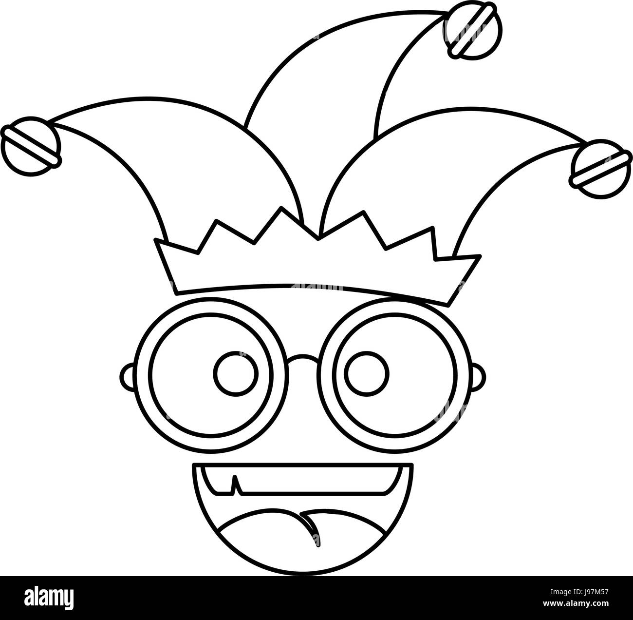 Jester clown cartoon Stock Vector Image & Art - Alamy