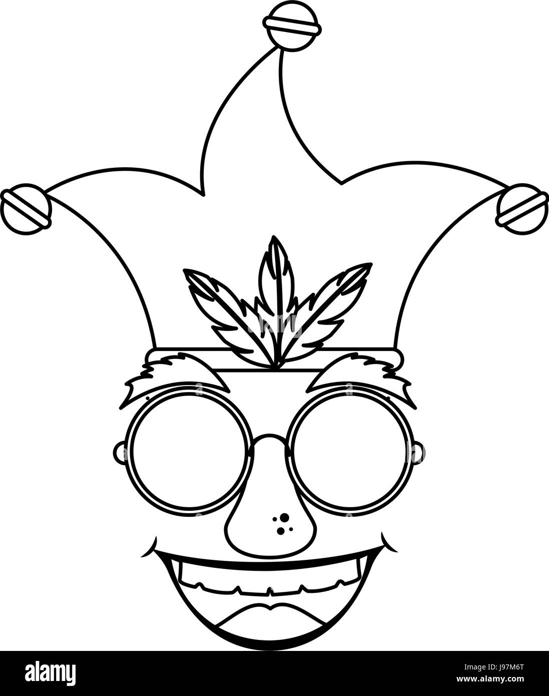 Jester clown cartoon Stock Vector Image & Art - Alamy