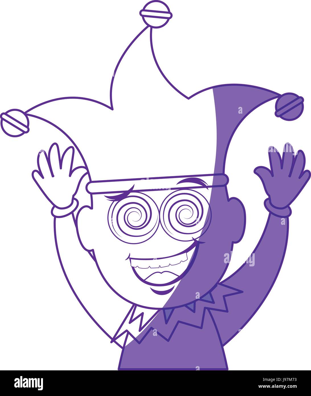 Jester clown cartoon Stock Vector Image & Art - Alamy