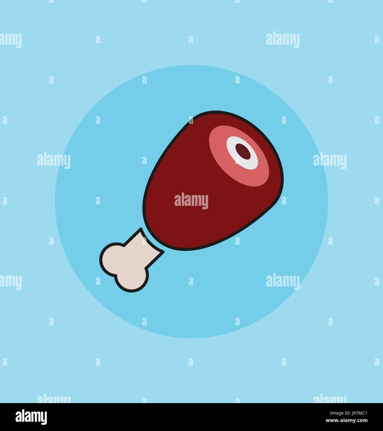 Ham illustration icon Stock Vector Image & Art - Alamy