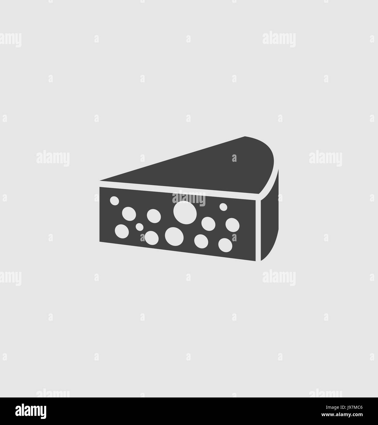 Piece of cheese vector illustration icon Stock Vector Image & Art - Alamy