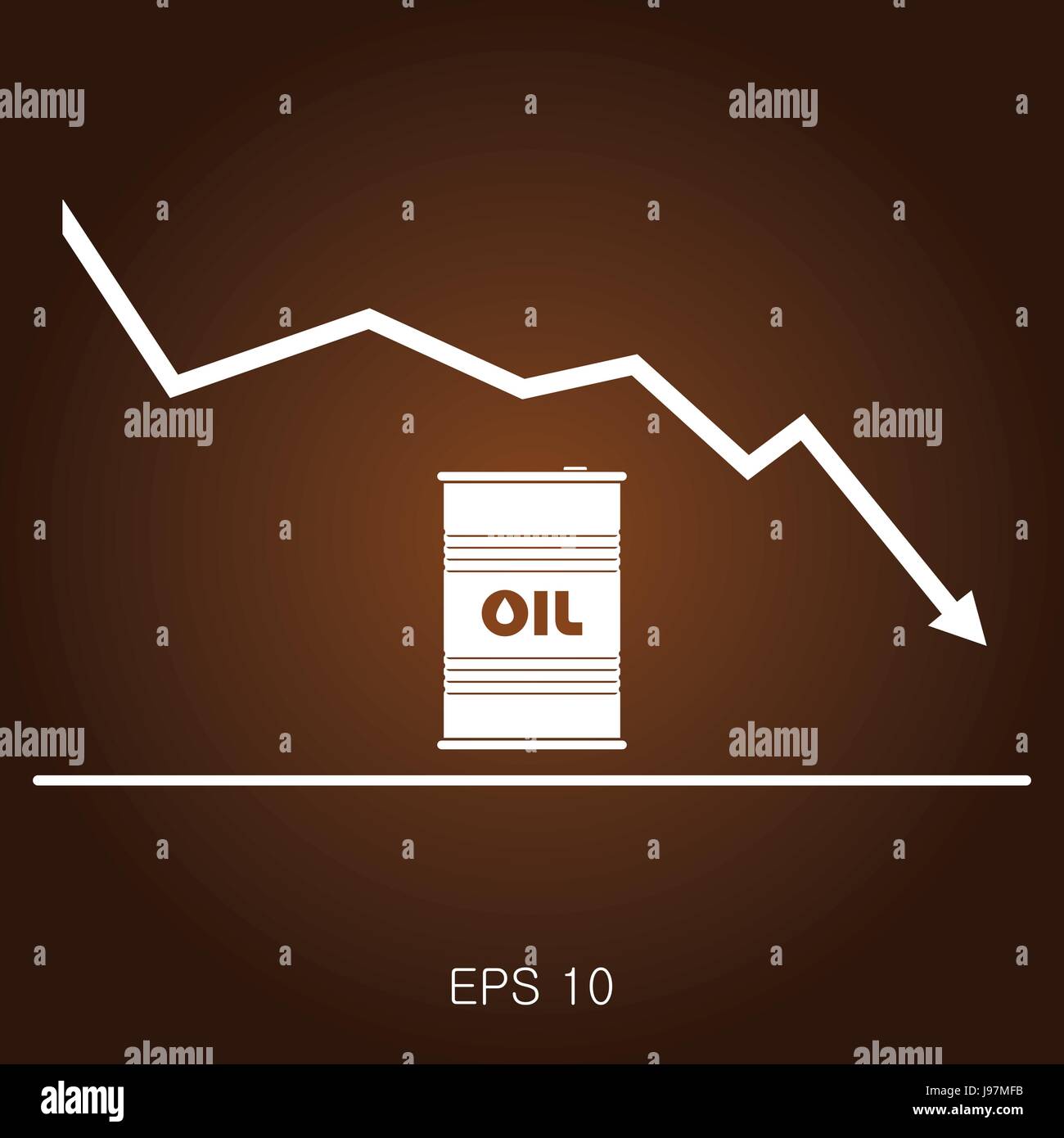 Oil prices balance simple flat vector illustration Stock Vector Image ...