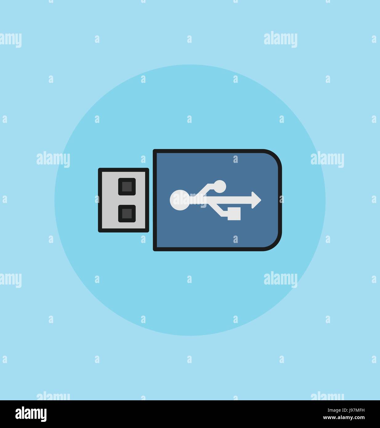 Usb flash drive icon vector Stock Vector Image & Art - Alamy