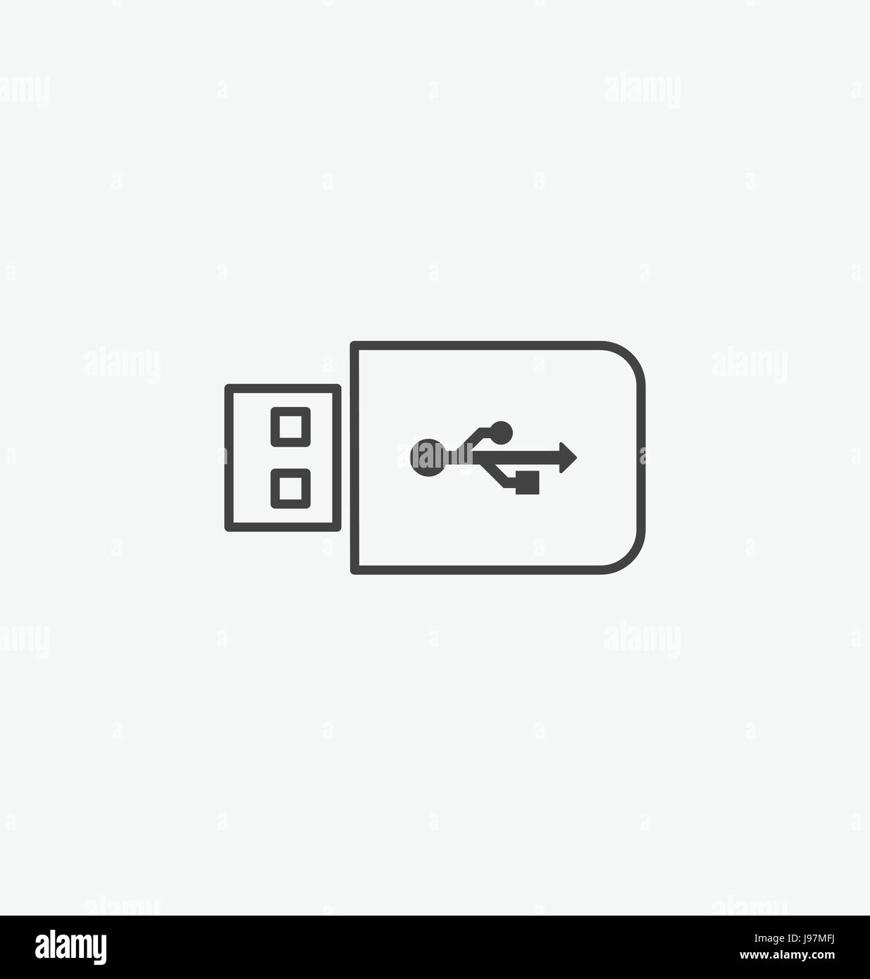 Usb flash drive icon vector Stock Vector Image & Art - Alamy