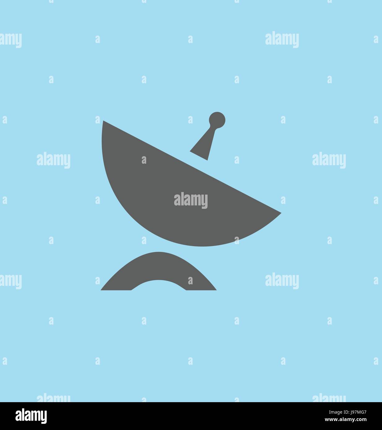 Satellite signal dish receiver icon Stock Vector Image & Art - Alamy