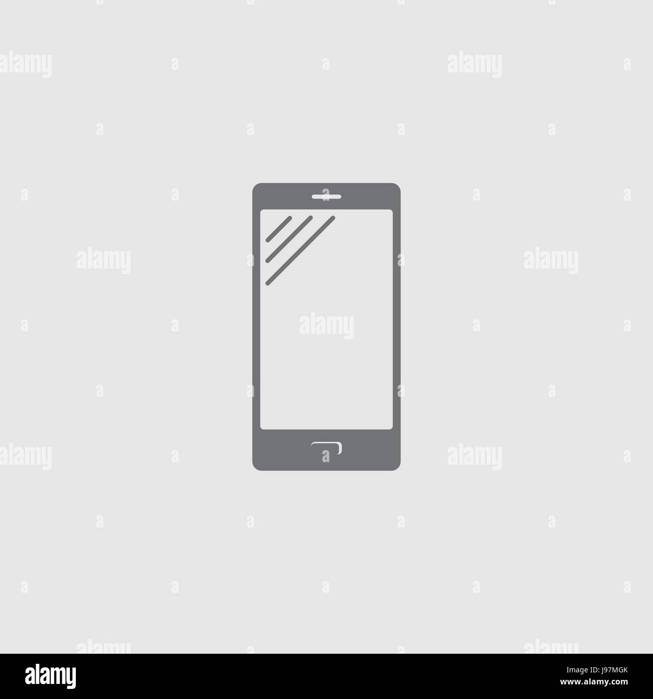 Smartphone icon. Flat style smartphone vector illustration Stock Vector ...