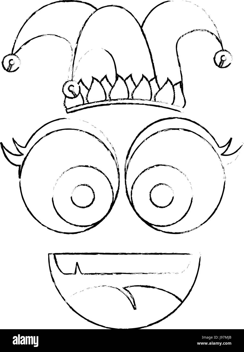 Jester clown cartoon Stock Vector Image & Art - Alamy