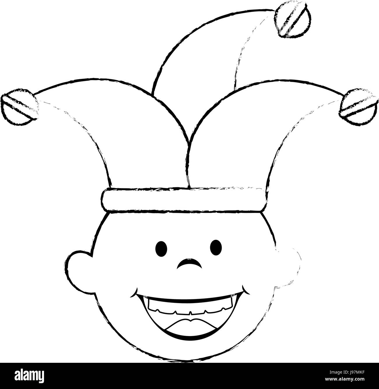 Jester clown cartoon Stock Vector Image & Art - Alamy