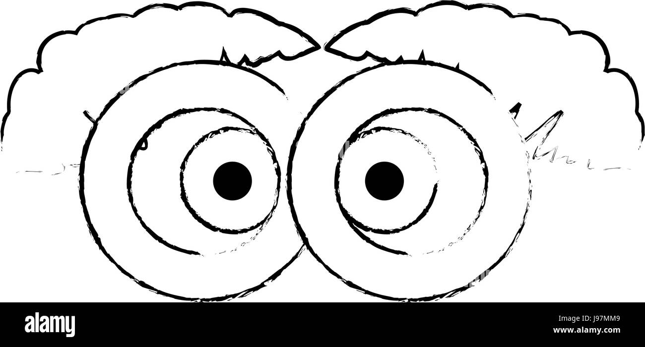 Crazy cartoon eyes Stock Vector Image & Art - Alamy