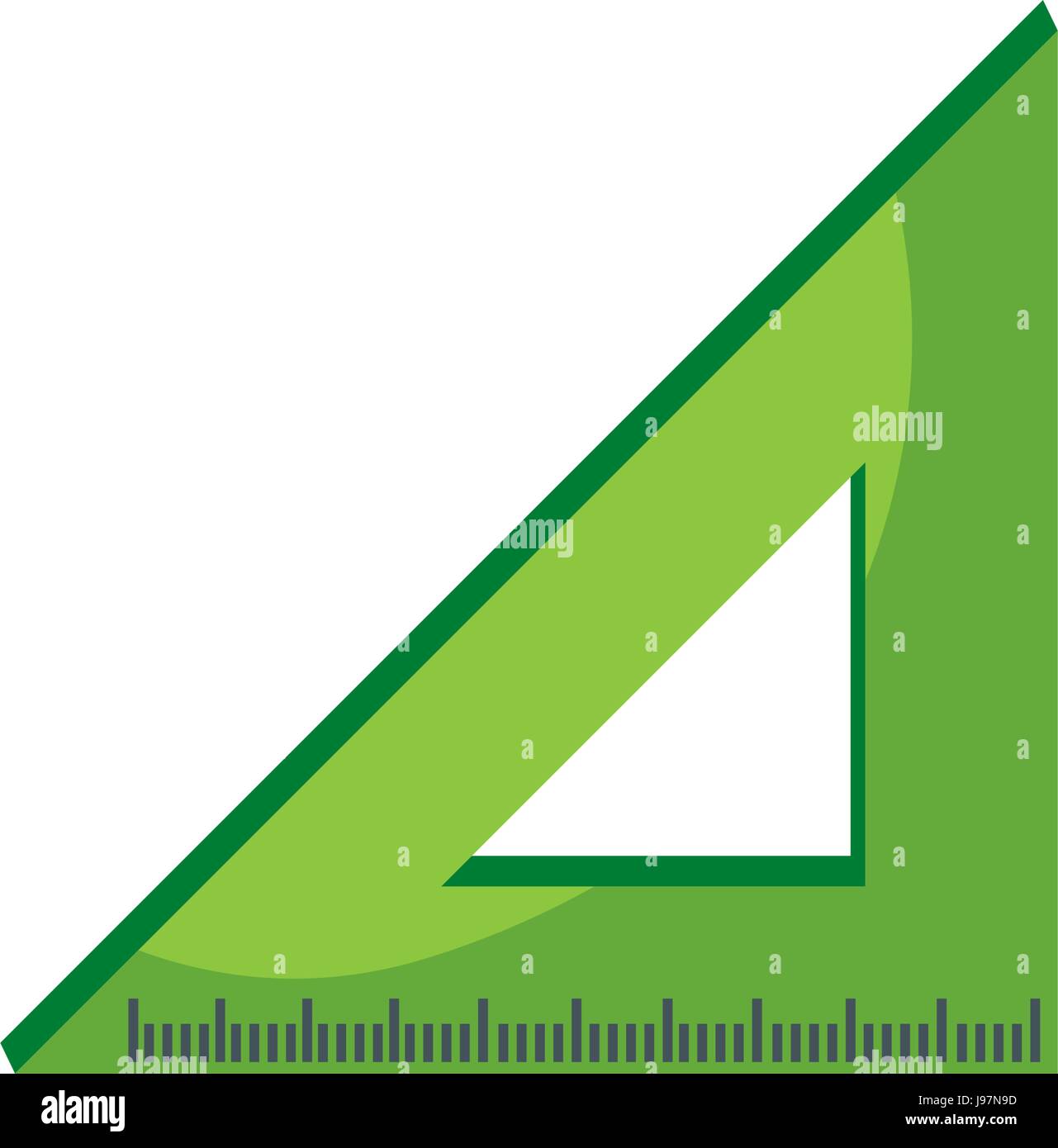 Triangle ruler isolated Stock Vector Image & Art - Alamy