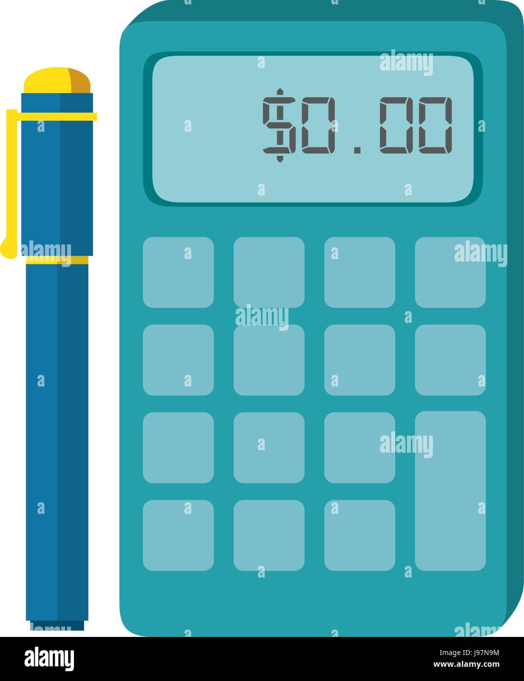 Calculator math device Stock Vector Image & Art - Alamy