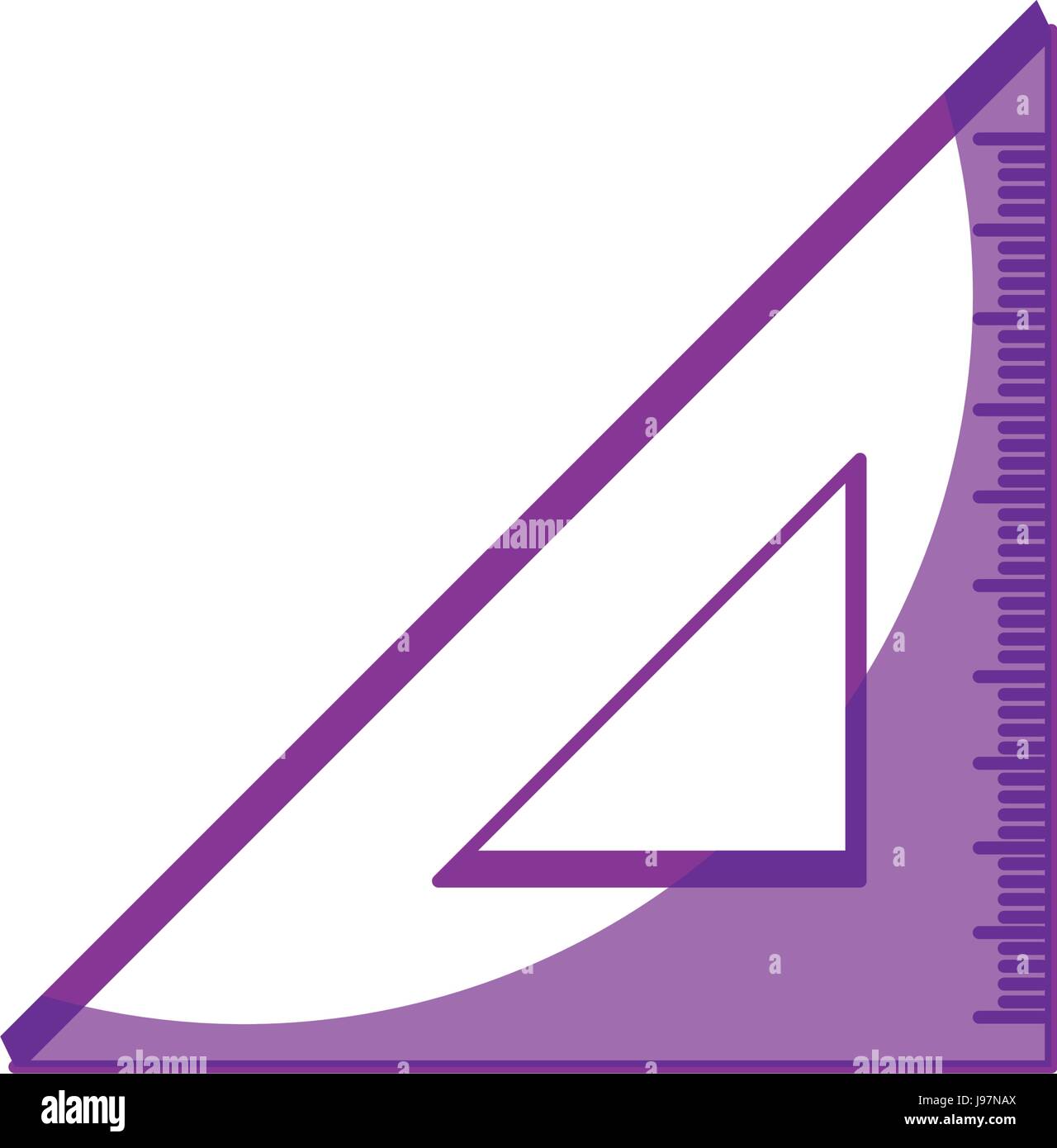 triangle ruler isolated Stock Vector Image & Art - Alamy