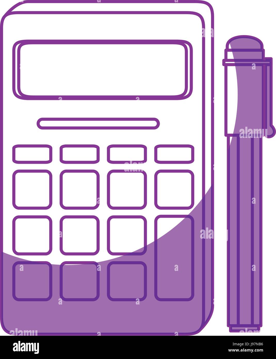 Calculator math device Stock Vector Image & Art - Alamy