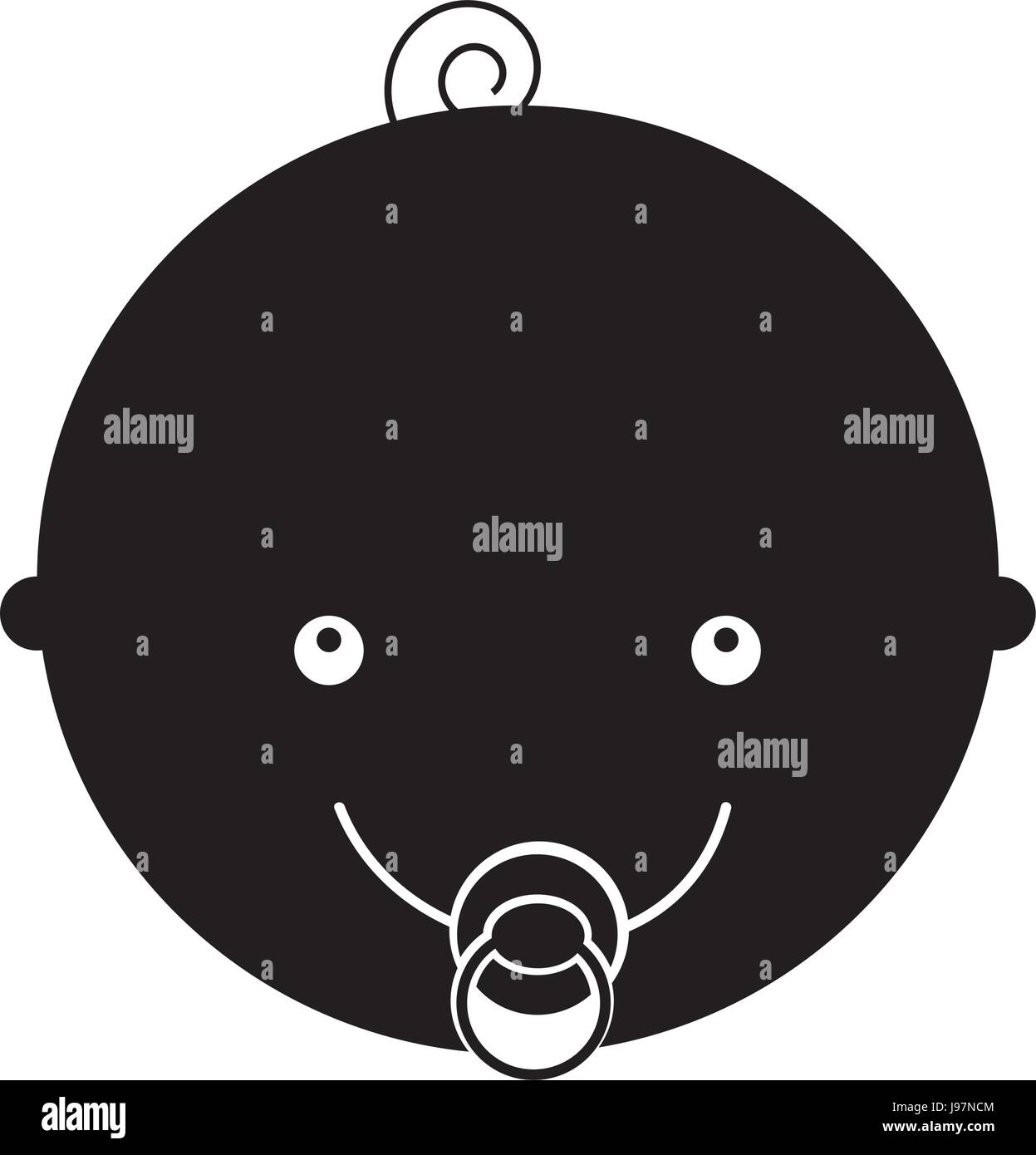 head cute baby icon Stock Vector Image & Art - Alamy