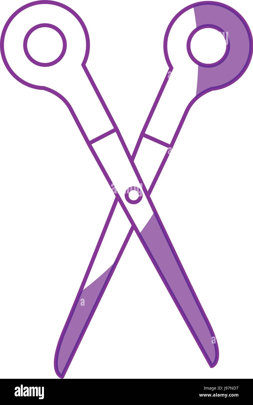 School scissors isolated Stock Vector Image & Art - Alamy