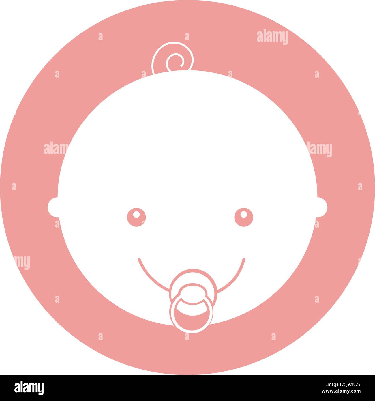 head cute baby icon Stock Vector Image & Art - Alamy