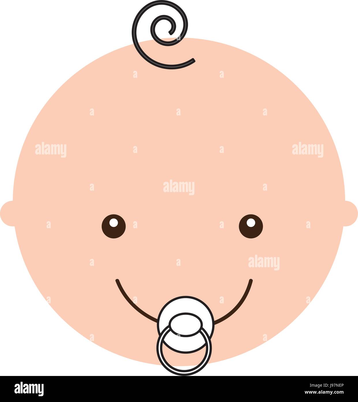 head cute baby icon Stock Vector Image & Art - Alamy