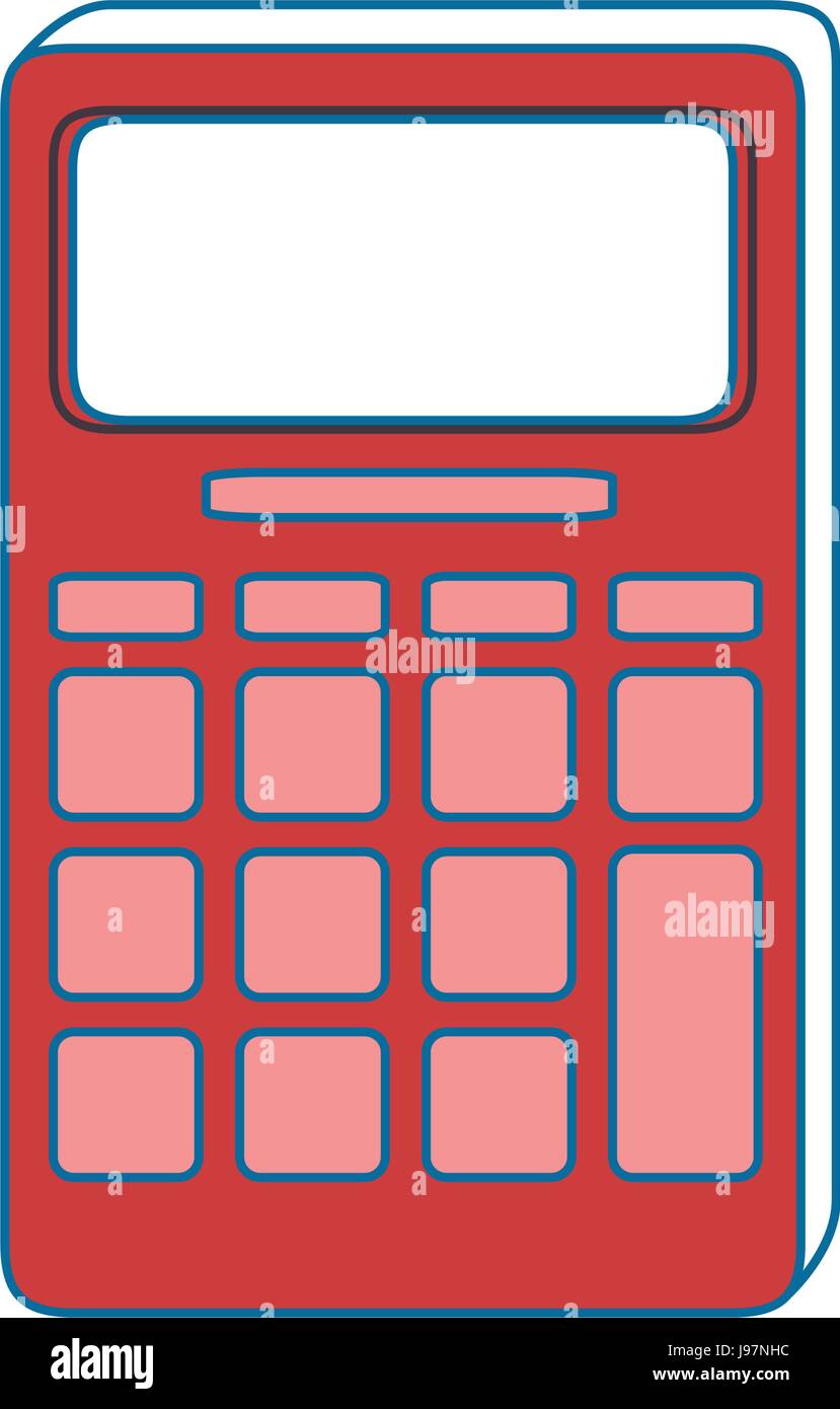 Calculator math device Stock Vector Image & Art - Alamy