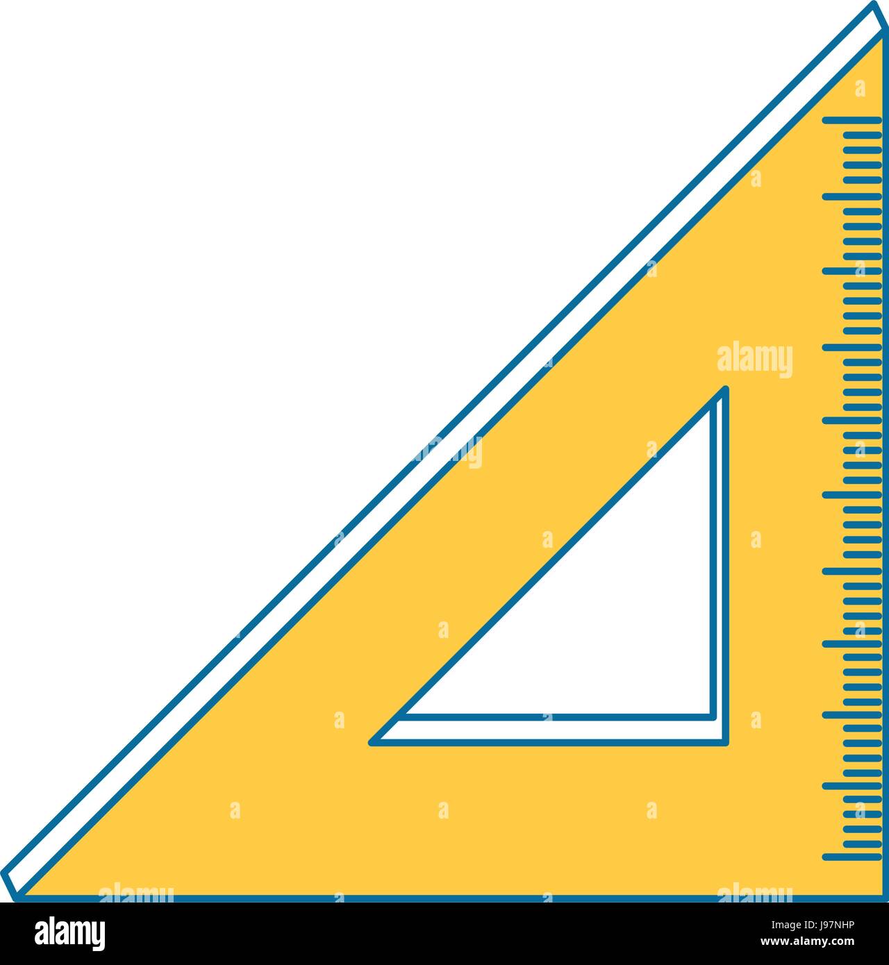 triangle ruler isolated Stock Vector Image & Art - Alamy