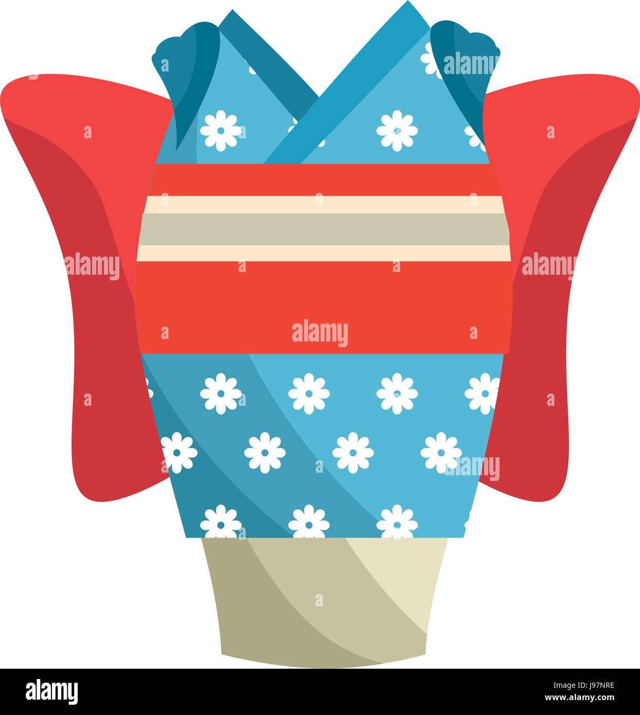 Japanese kimono dress cartoon Stock Vector Image & Art - Alamy