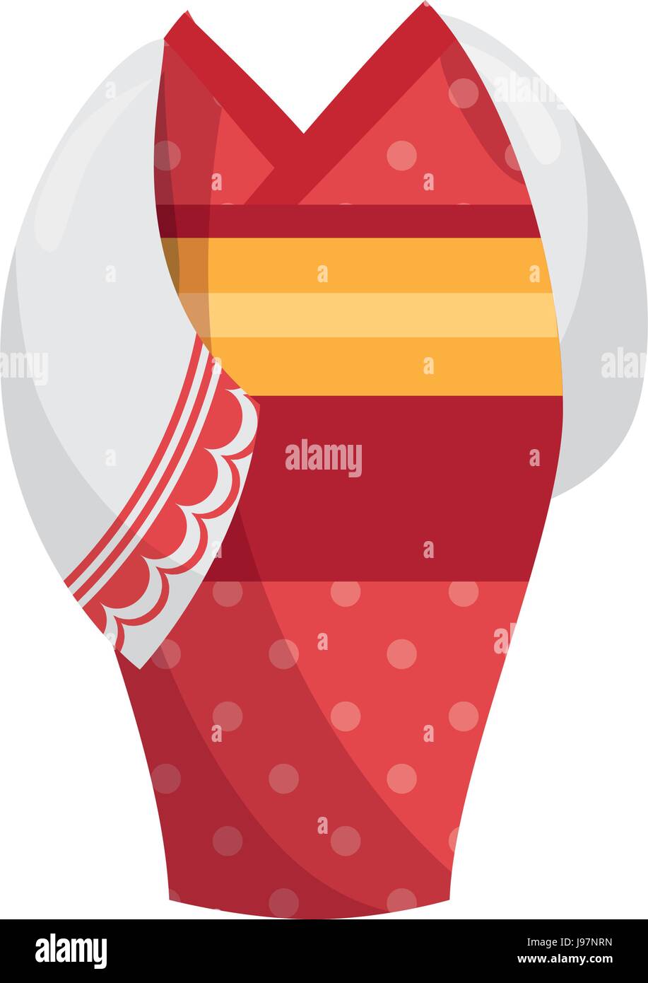 Japanese kimono dress cartoon Stock Vector Image & Art - Alamy