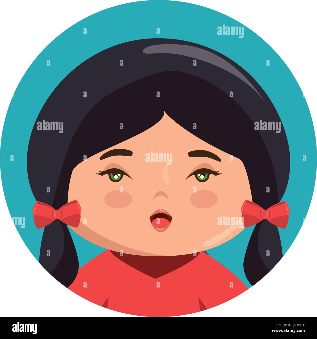 Cute japanese girl cartoon Stock Vector Image & Art - Alamy