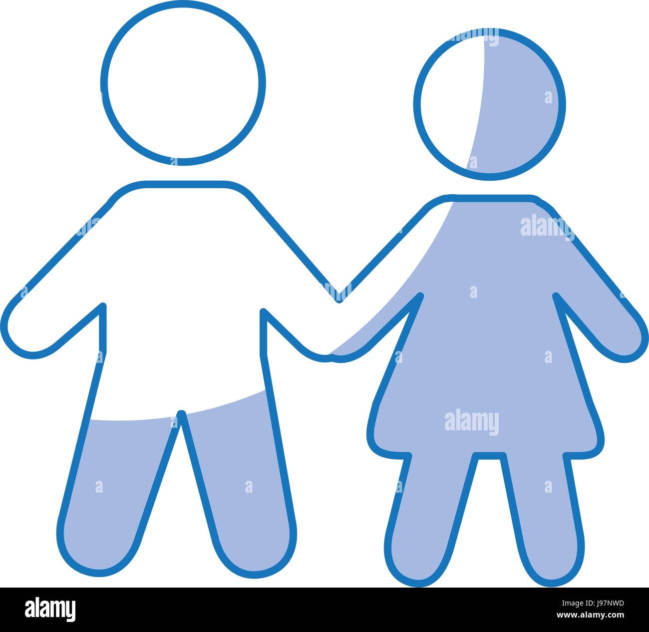 couple human figure silhouette icon Stock Vector Image & Art - Alamy