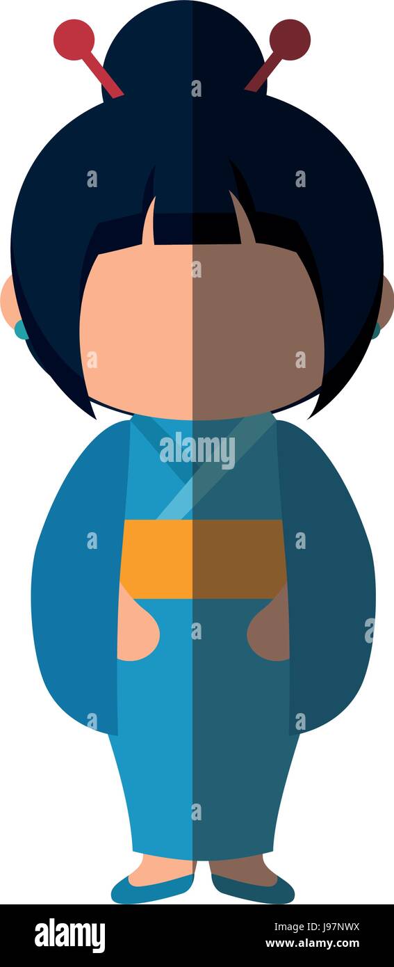 Cute japanese girl cartoon Stock Vector Image & Art - Alamy