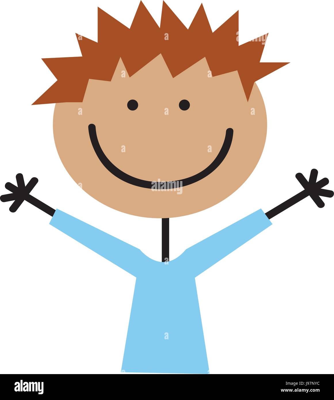 cute boy drawing icon Stock Vector Image & Art - Alamy