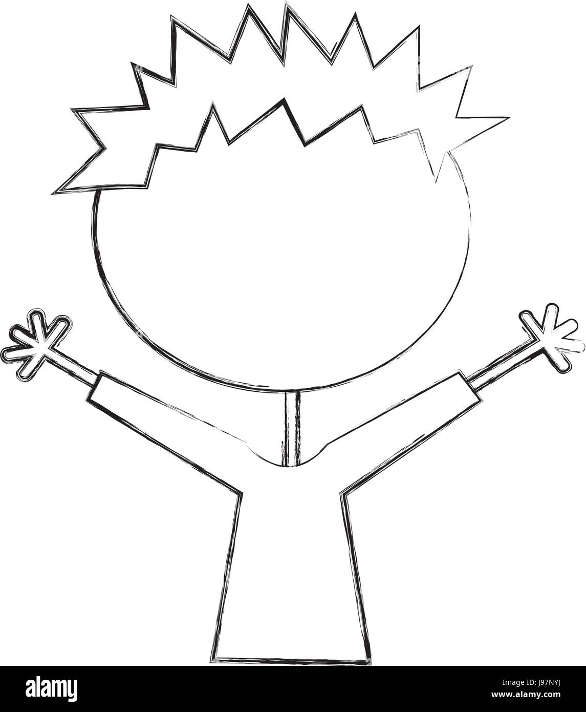 cute boy drawing icon Stock Vector Image & Art - Alamy